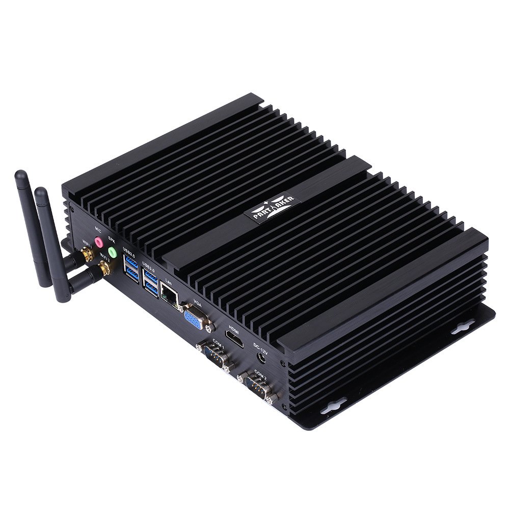 PARTAKER Industrial PC Mini PC Windows/Linux I3 4005U 2 COM 8G RAM 128G SSD I3