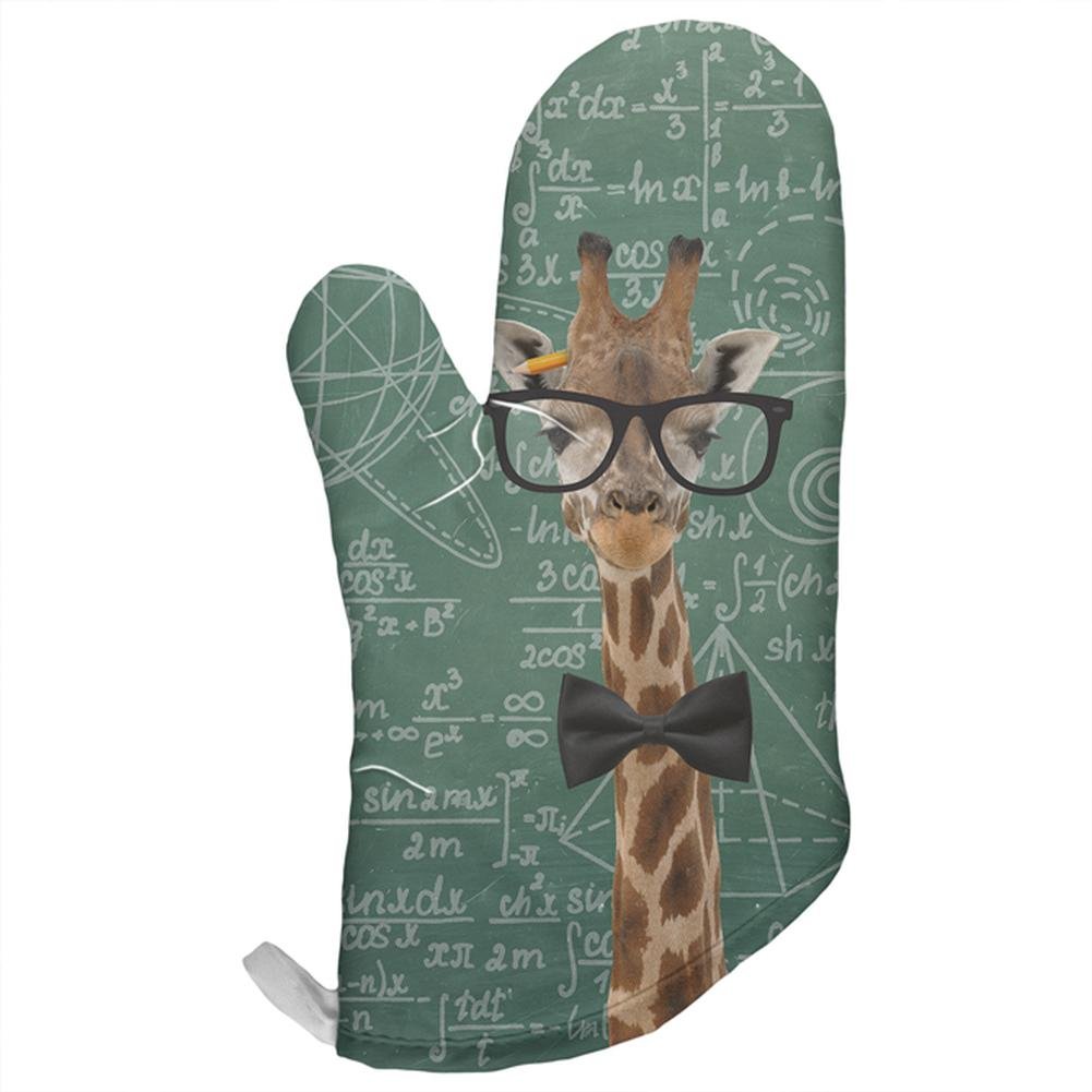 animalworld Giraffe Math Geek Formulas All Over Oven Mitt Multi Standard One Size