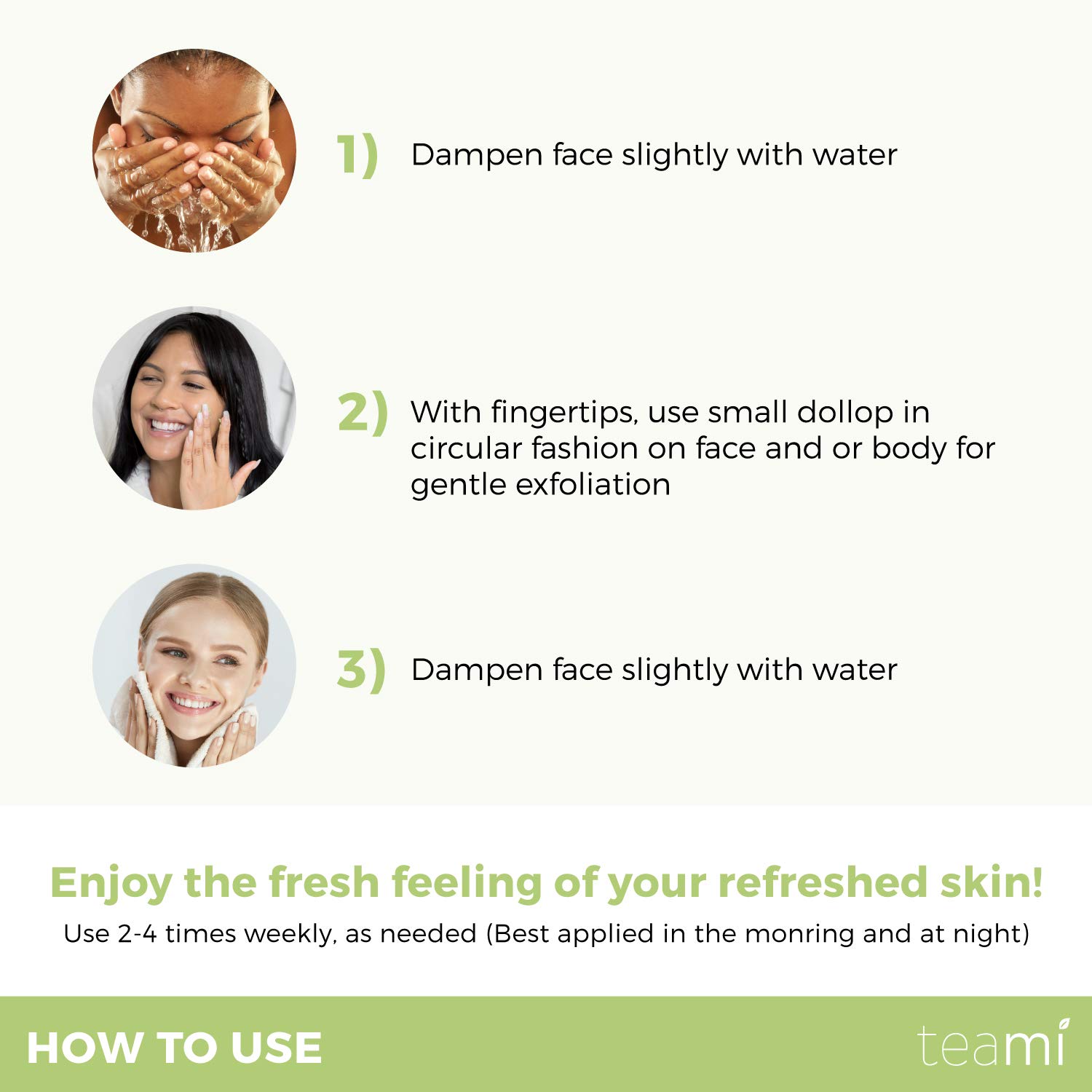Teami Matcha Green Tea Facial Scrub For Hydrating, Moisturizing, and Exfoliating, Natural Exfoliating Body & Face Scrub, Organic Face Exfoliator Sugar Scrub with Lemongrass, Non-Greasy Face Exfoliant
