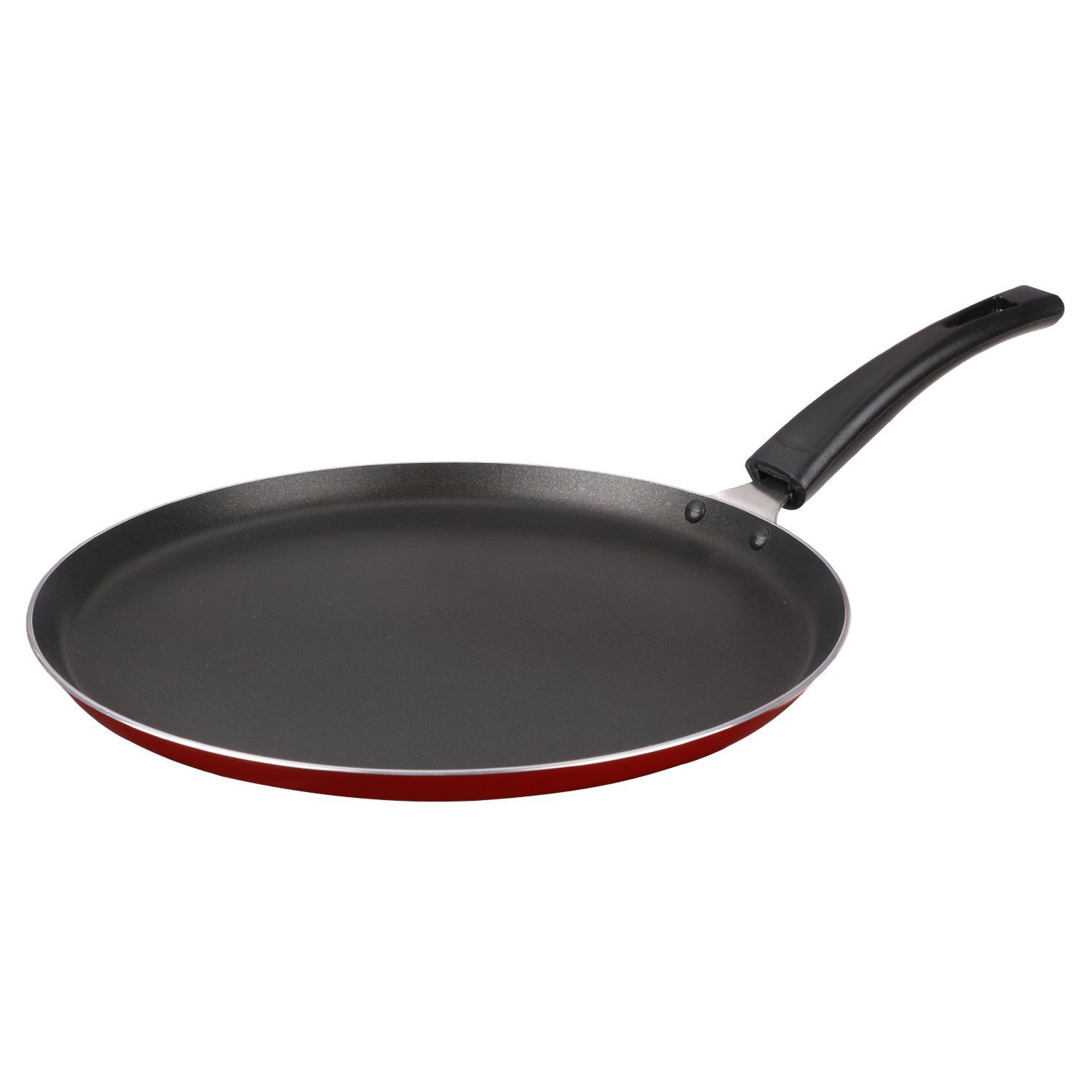 Best Nonstick Pan,Induction Base Non-Stick Dosa Tawa/Griddle,Dosa Pan,Non-Stick Induction Base Fry Pan,Thickness 3 mm, Size 10 X 10 inches With one Piece Wooden Spatula and One Piece Plastic Scrubber