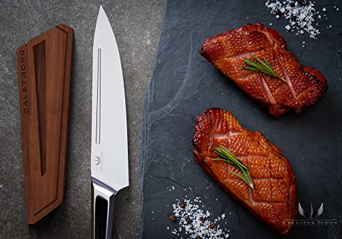 Dalstrong Chef Knife - 8 inch - Crusader Series - Forged High-Carbon German Stainless Steel - w/Magnetic Sheath - Kitchen Knife - NSF Certified