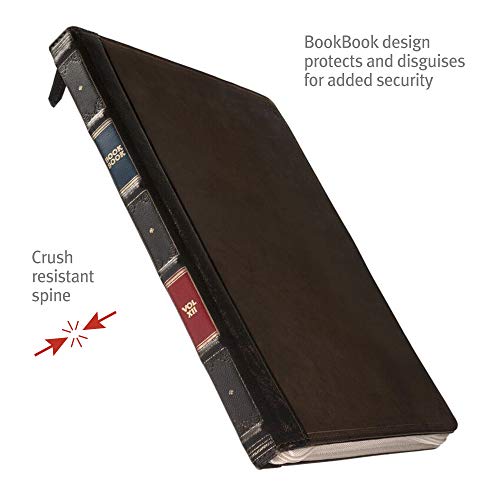 Twelve South BookBook Vol 2 for 12.9-inch iPad Pro (Gen 3 and 4), M1 | Hardback Leather Cover with Pencil/Document/Cable Storage for iPad Pro + Apple Pencil