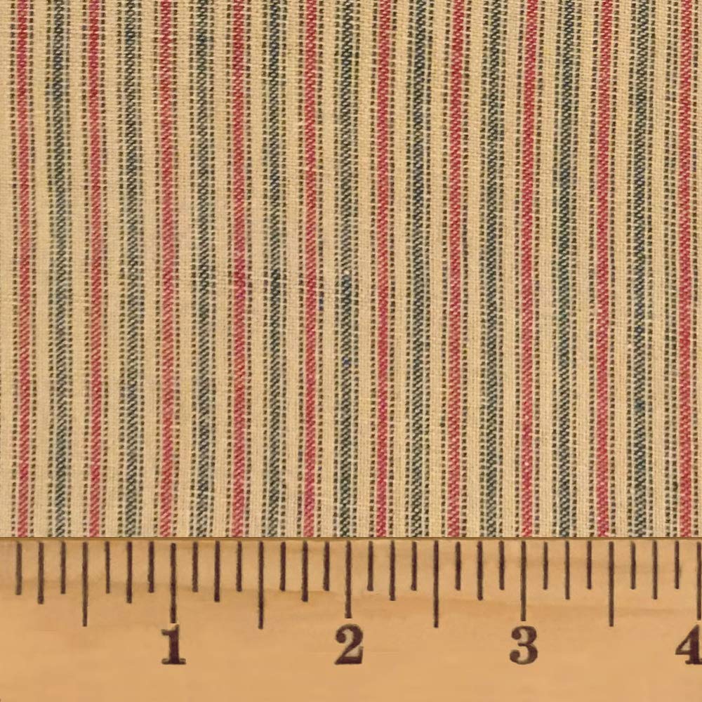 Cabin Christmas Stripe Cotton Homespun Plaid Fabric by JCS - Sold by The Yard