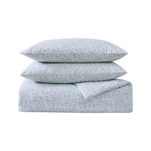Tommy Bahama- Queen Duvet Cover Set, Reversible Cotton Bedding Set with Matching Shams, Coastal Home Décor (Koya Bay Blue, Queen)