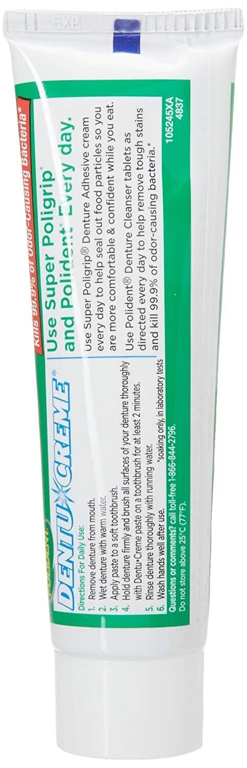 Polident Dentu-Creme Denture Cleaner - 3.9 oz, Pack of 5