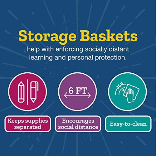 Really Good Stuff Paper Basket, 14" x 10" x 3-1/4" - 12 Pack, Black | Plastic Mesh Paper Basket for Classroom, Home and Office, Fits A4 Paper, Documents, Files, Magazines