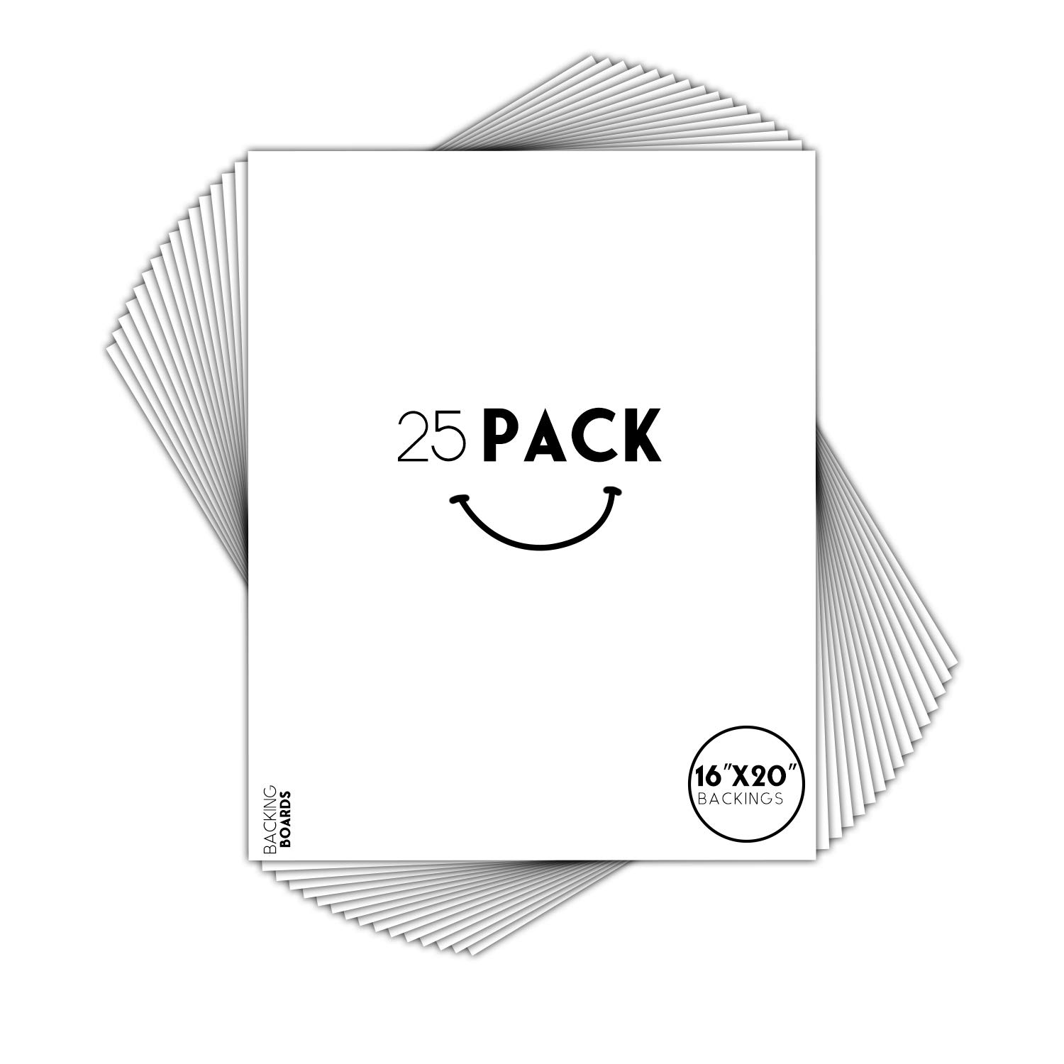 Golden State Art, Pack of 25 16x20 inch Picture Backing Board for Frames, Artworks, Photos (25 Backer Boards only)