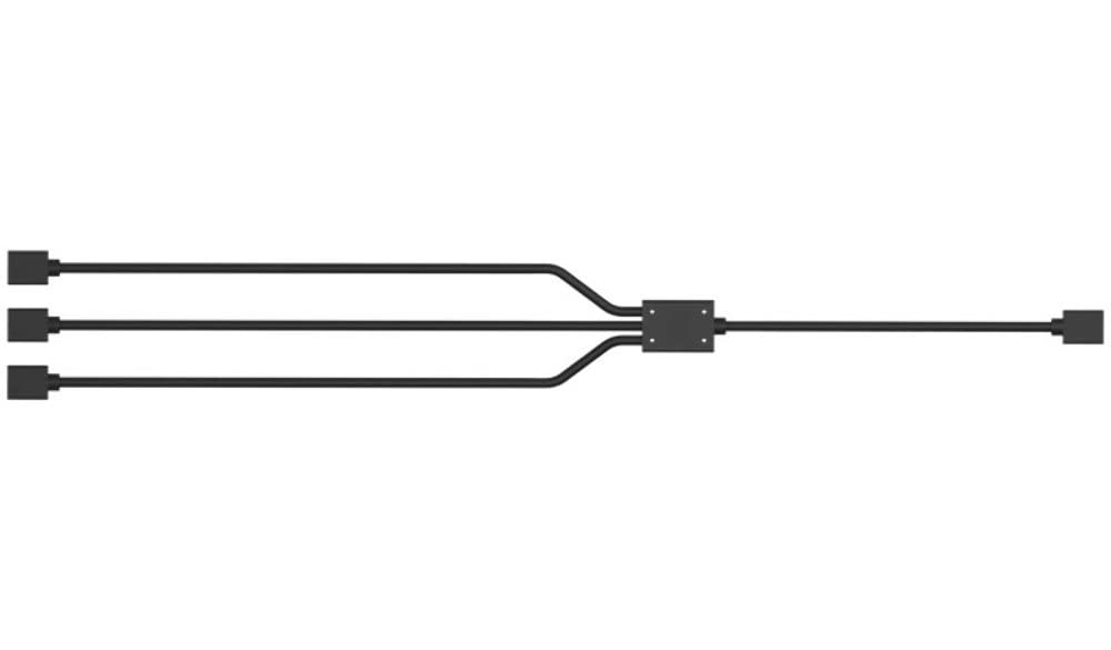 Cooler Master R4-ACCY-RGBS-R2 1-to-3 RGB Splitter Cable for LED Strips, RGB Fans, 5pcs 4-Pin Header Computer Cases, CPU Coolers and Radiators RGB Fans