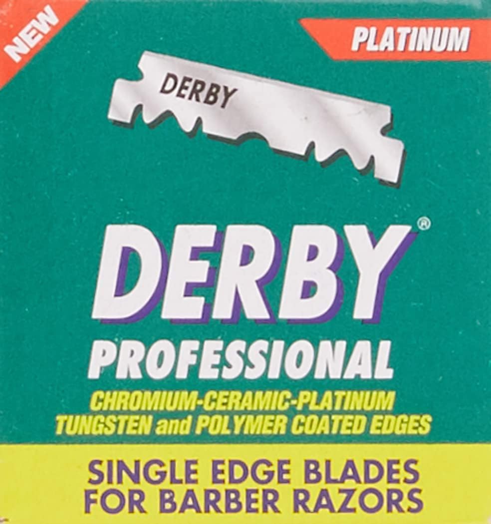 Derby Professional Single Edge Razor Blades, 100 Count