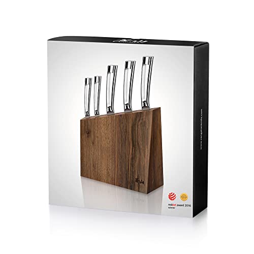 Cangshan N1 Series 6-Piece German Steel Forged Knife Block Set, Walnut Block