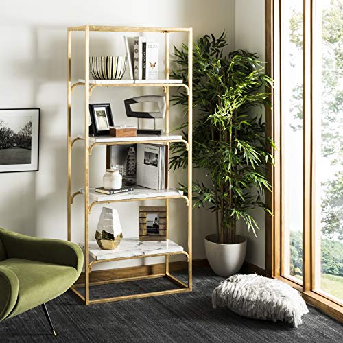 Safavieh Home Collection Fiora 4 Tier Etagere, Gold and White