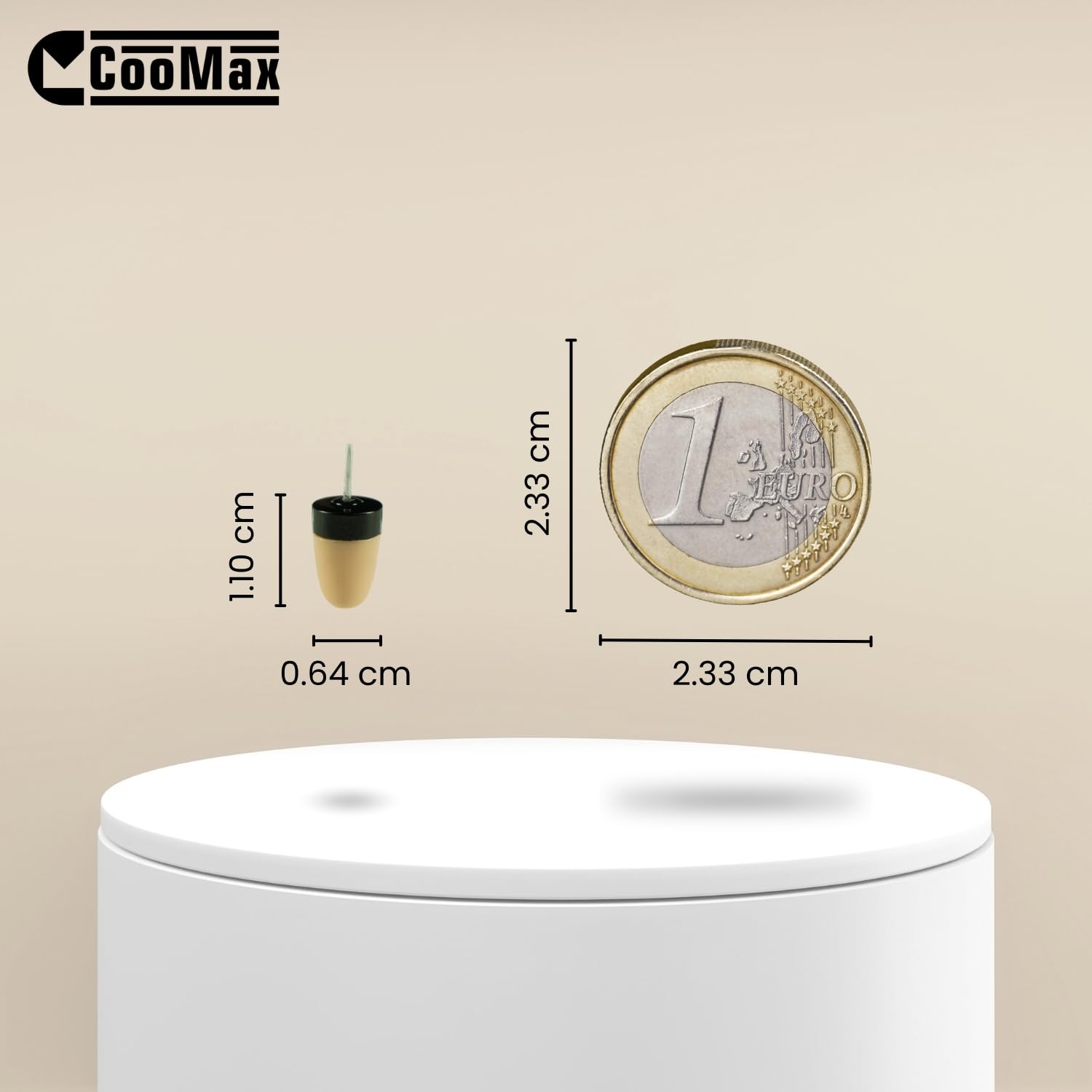 COOMAX Mini Hidden Spy Earphone Wireless Earpiece Headset Microphone Detection