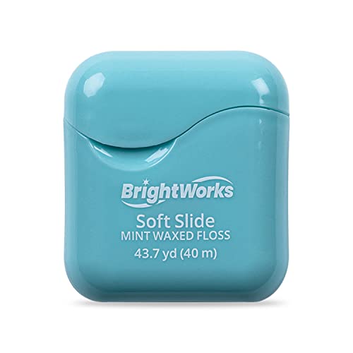 BrightWorks Soft Slide Dental Floss, for Tight Spaces and Extra Comfort, 43.7 Yards (Pack of 4)