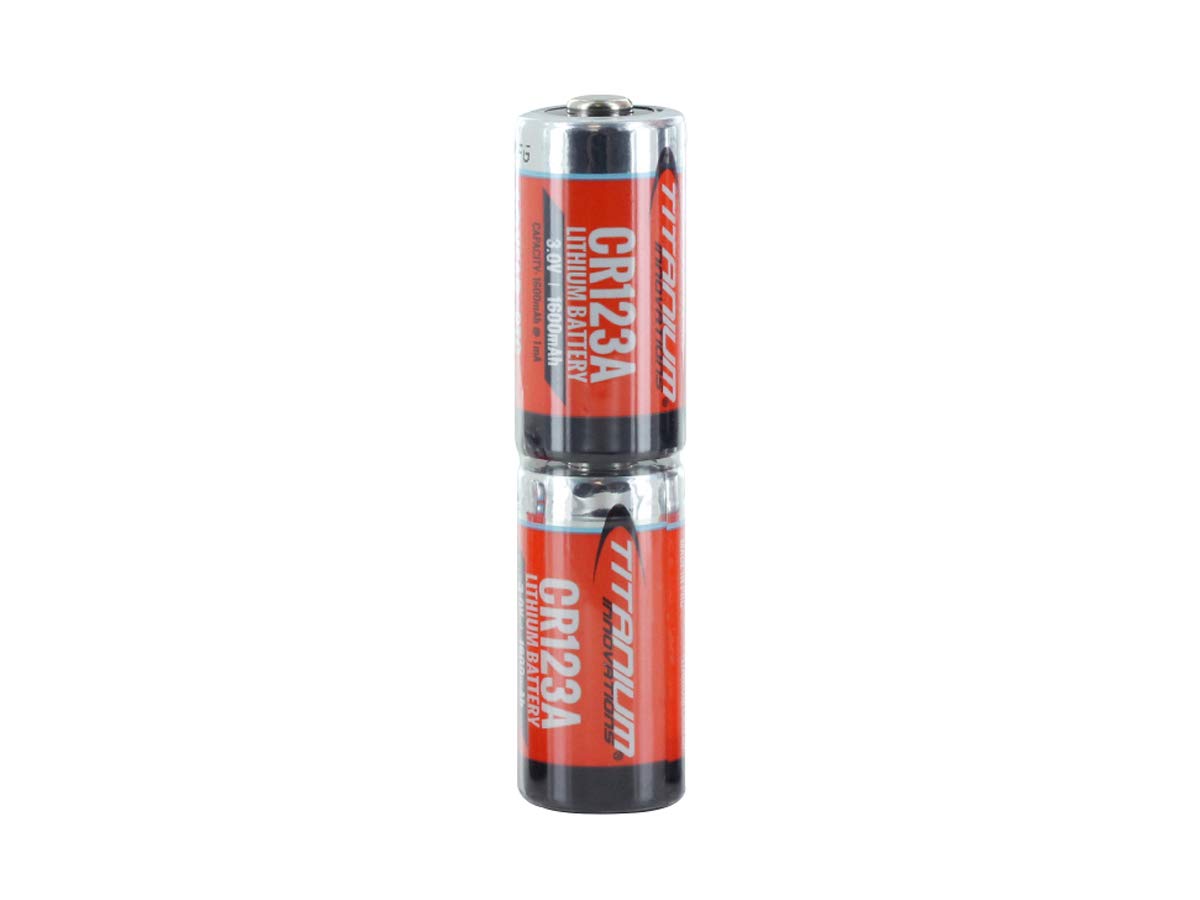 TITANIUM INNOVATIONS CR123A 3V Lithium Battery, Shrink Wrapped in Pairs (12 Card)
