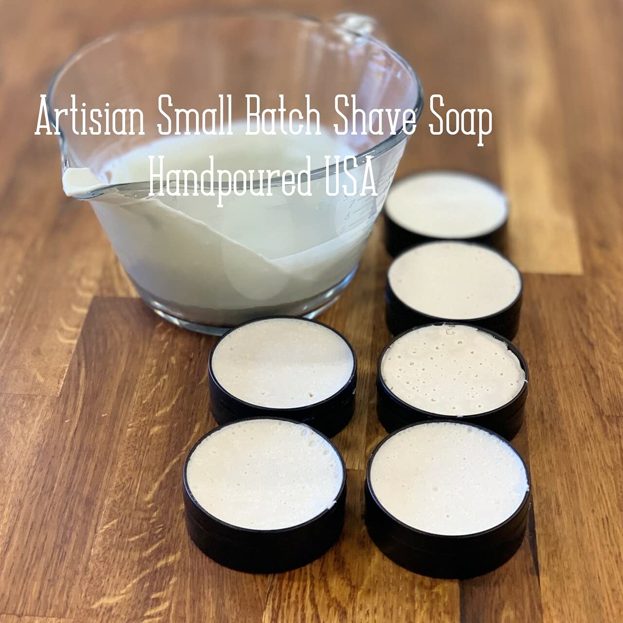 MNSC Rosemary Mint Artisan Small Batch Shave Soap for a Naturally Better Shave - Smooth Shave, Hypoallergenic, Prevent Nicks, Cuts, and Razor Burn, Handcrafted in USA, All-Natural, Plant-Derived