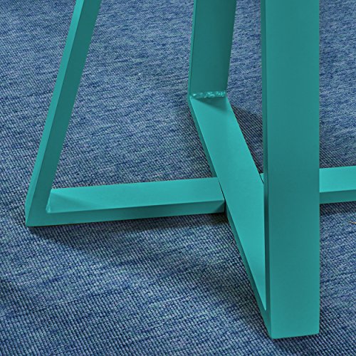 Christopher Knight Home Kate Outdoor Iron Bistro Set, Matte Teal