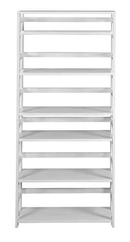 Regency Flip Flop Folding Bookcase, 67" x 30", White