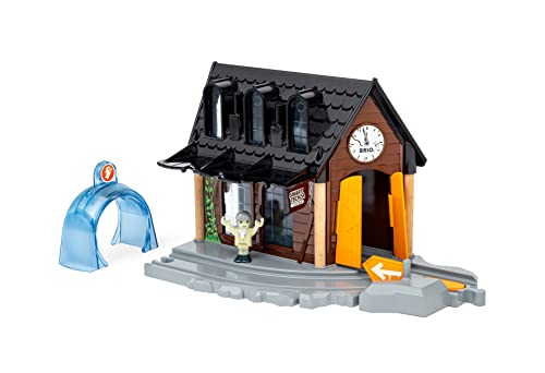 Brio World β 36007 Smart Tech Sound Spooky Train Station | Train Set Accessory Toy for Kids Age 3 Years and Up