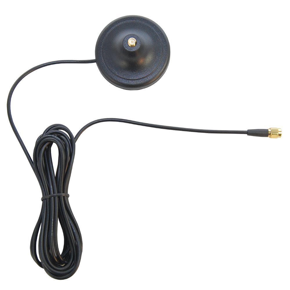 HQRP 3M RP-SMA WiFi Antenna Extension Cable Connector Magnetic Base Works with D-Link DIR-825 / DIR-628 / DGL-4500 / DIR-660 / DIR-615 / DIR-855 / DIR-655 + HQRP Coaster