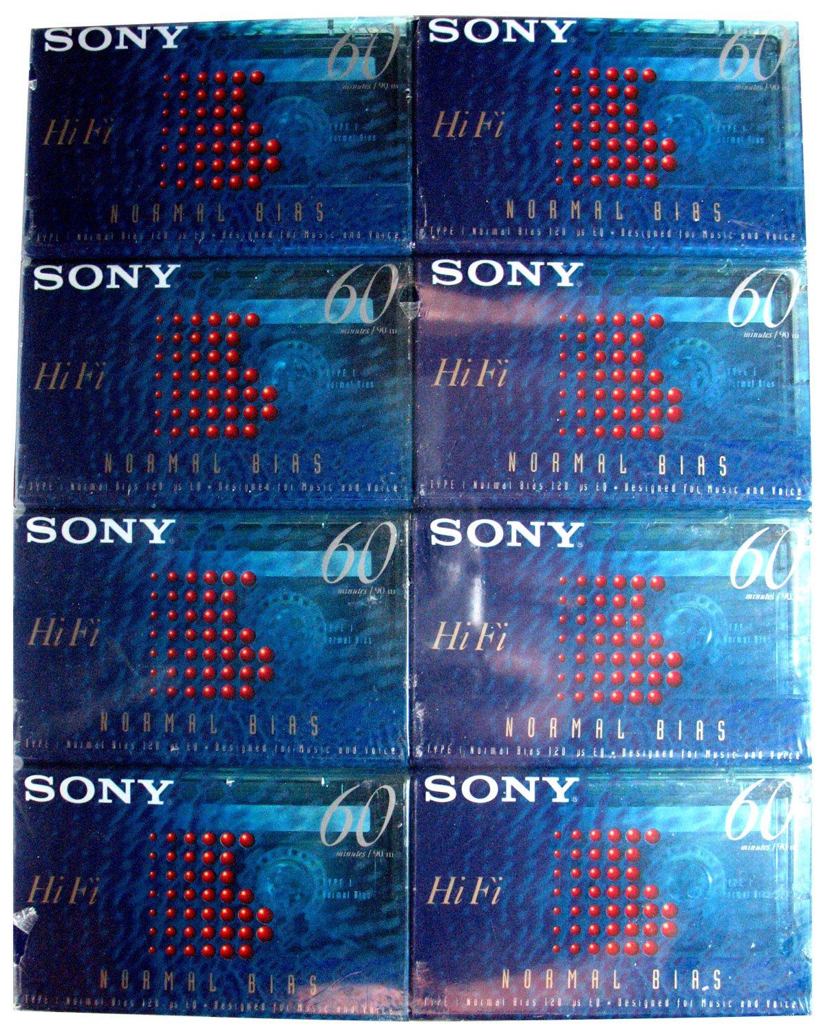 Sony Hi Fi 60 - Blank Audio Cassette Tapes - Normal Bias - 16 Pack
