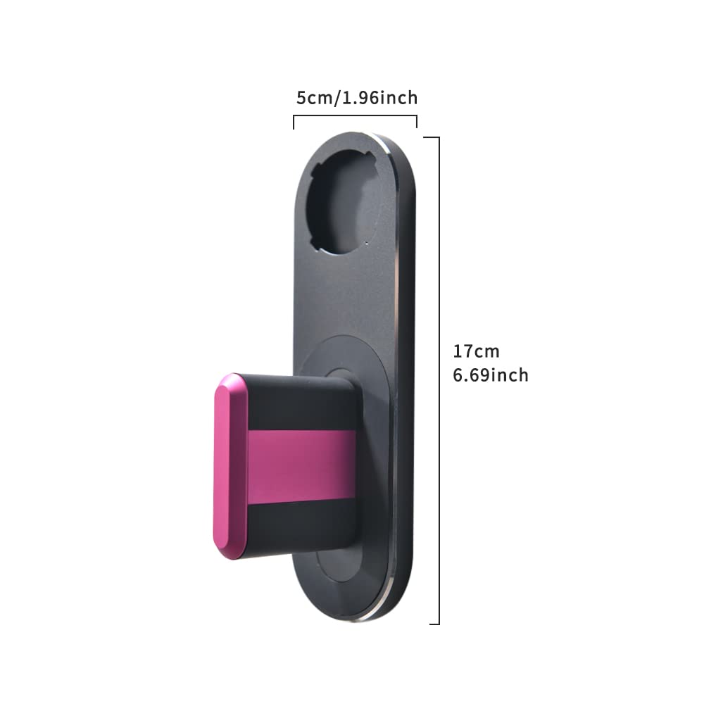 Luvitory Wall Mount Holder for Dyson Airwrap Styler Hair Curling Iron Barrels and Brushes, Metal Organizer Storage Rack, Curling Iron and Accessories Organizer Rack,Suitable for Home Bedroom Bathroom