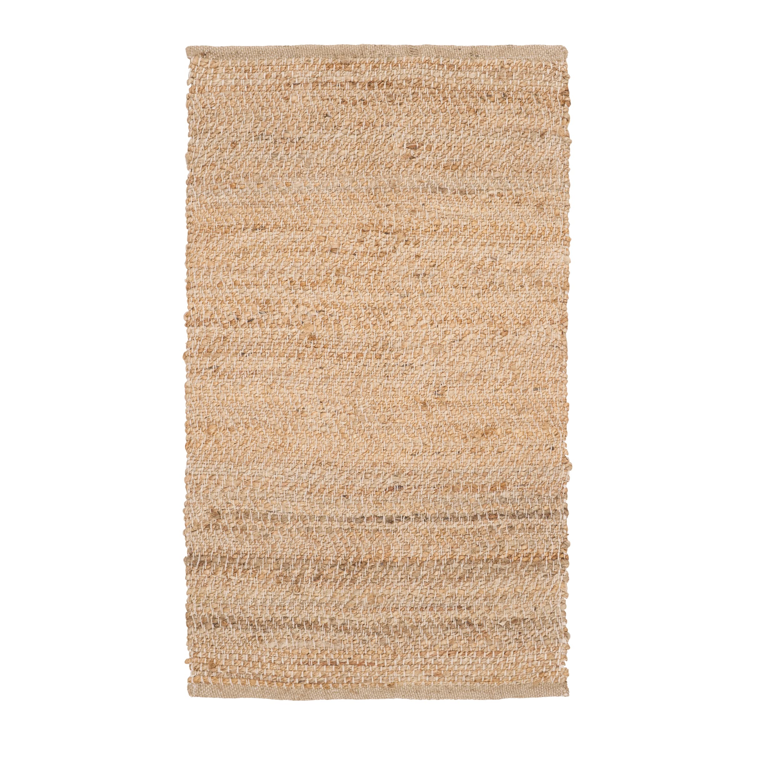 Nautica - Textured Jute Handmade | Modern Home Décor | Accent Rug | Measures - 27" x 45" | Natural
