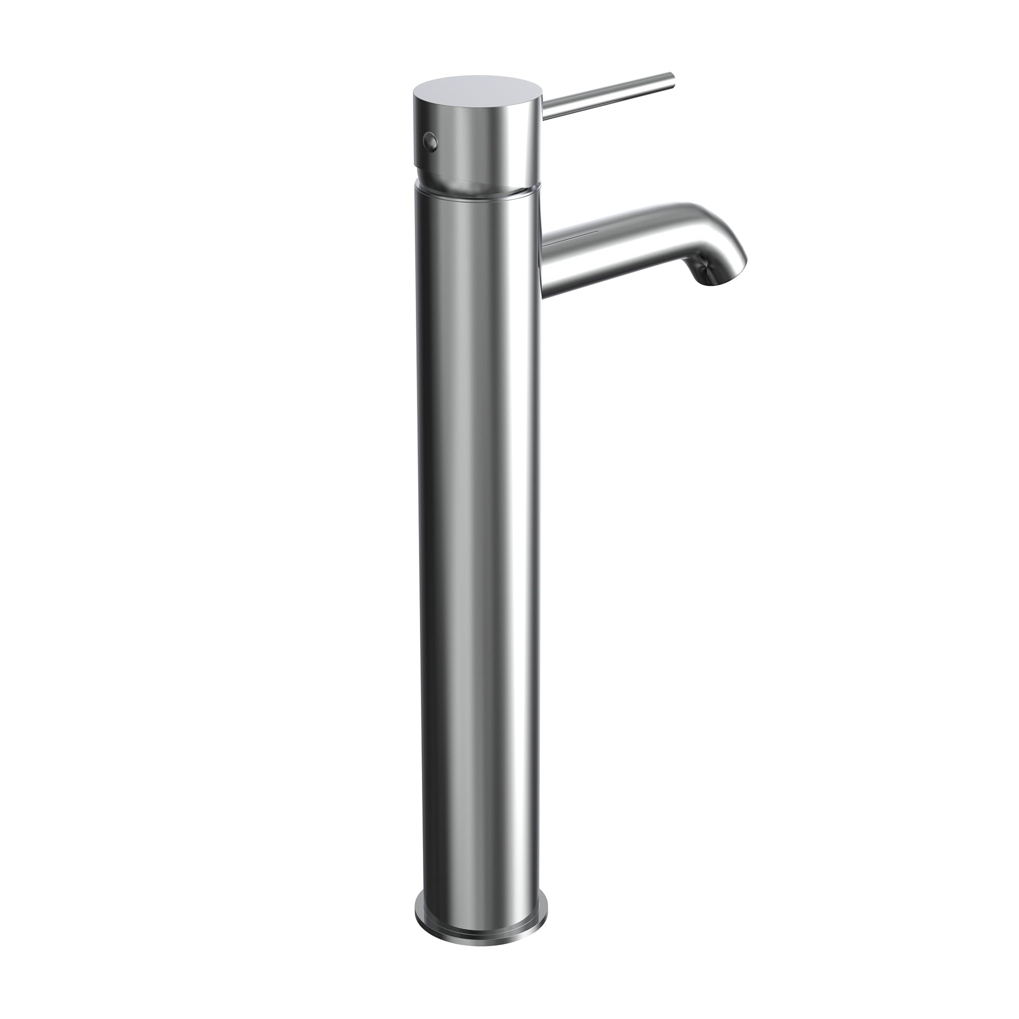 Ivanees Single Handle Bathroom Faucet, Hot & Cold Mixer Tap for Wash Basin, Bathroom Sink Faucet, Solid Brass Faucet, Chrome Finish, 1 Hole Deck Mounted Bath Faucet