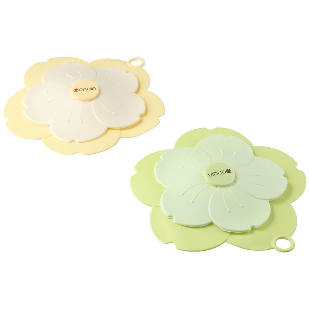 hobbyme 4 PCS Large Shower Drain Stopper, Flower Pattern Silicone Hair Catcher Bathtub Drain Stopper, 2 in 1 Press Kitchen Sink Strainers Protectors Cover, Upgrade Easy to Install