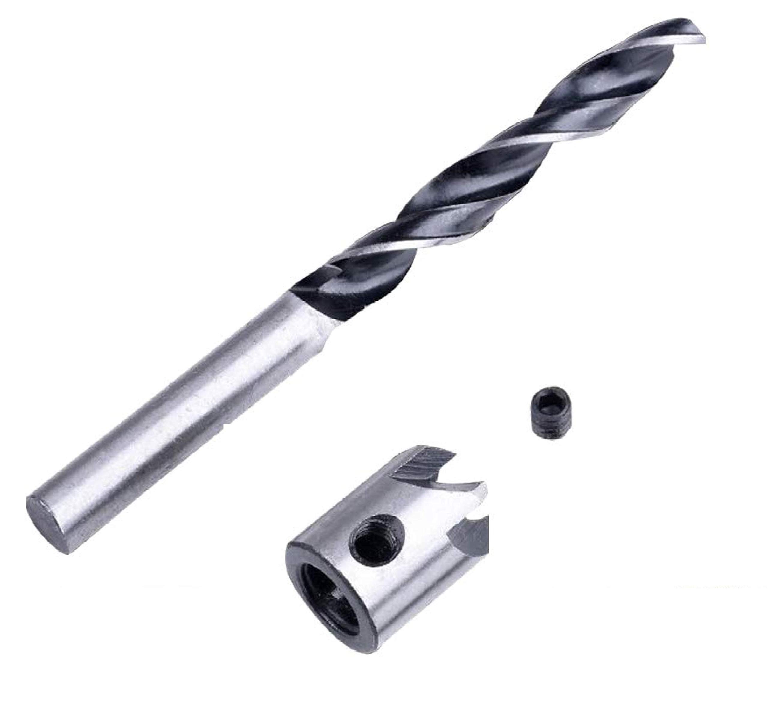 REDDSN Woodworking Countersink Drill Bit Set,Three-Pointed HSS Drill Bits Set Carpentry Reamer with Hex Key Wrench,for Drilling Wood and Plastic Include Size 3/4/5/6/7/8/10mm 7pcs
