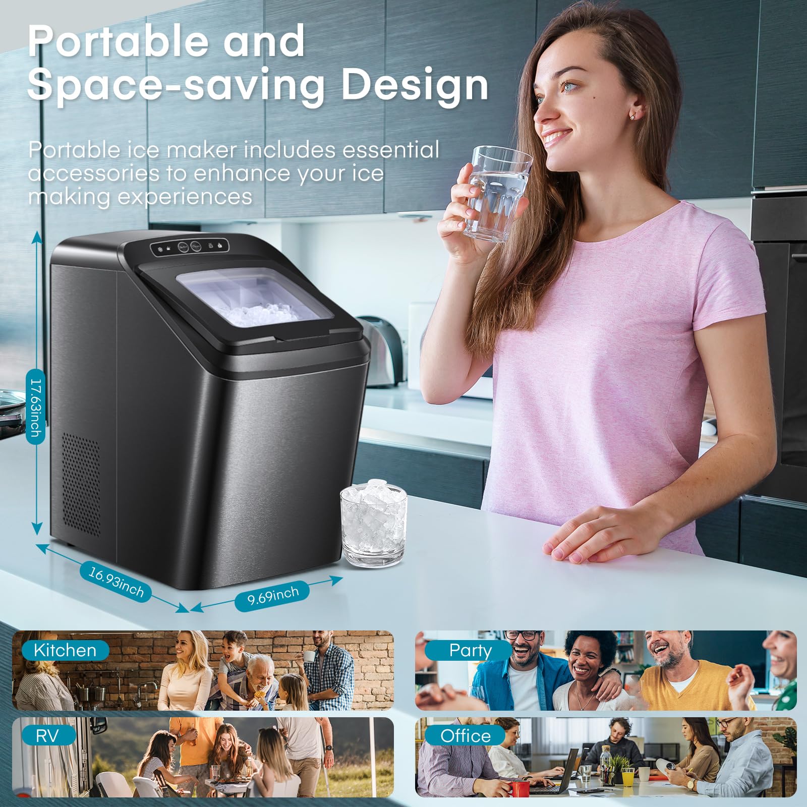 Ice Makers Beverage Refrigerator Cooler