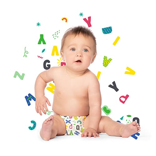 Hello Bello Premium Baby Diapers Size 2 I 32 Count of Disposeable, Extra-Absorbent, Hypoallergenic, and Eco-Friendly Baby Diapers with Snug and Comfort Fit I Alphabet Soup