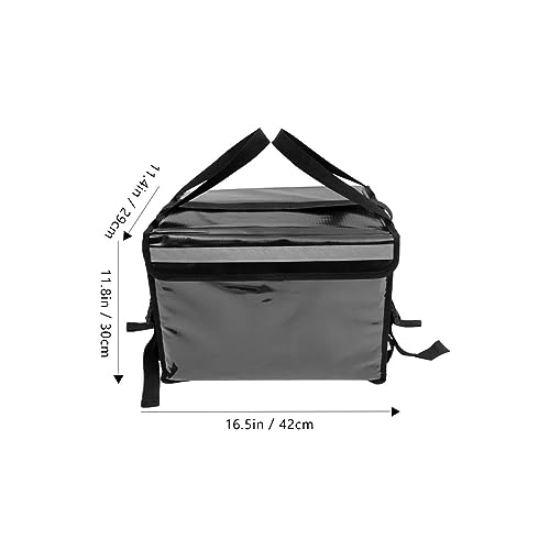 HEMOTON Insulated Food Delivery Bag, 32LReusable Warming Bag with Sturdy Zipper for Food Delivery & Grocery Shopping, Durable, Heavy Duty, Large Size