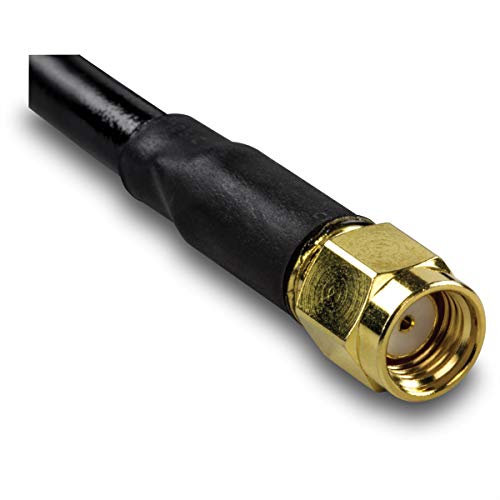 TRENDnet Low Loss RP-SMA Male to RP-SMA Female Antenna Cable, 2 M (6.5 ft.), 1.45 Db Max Signal Loss, TEW-L102