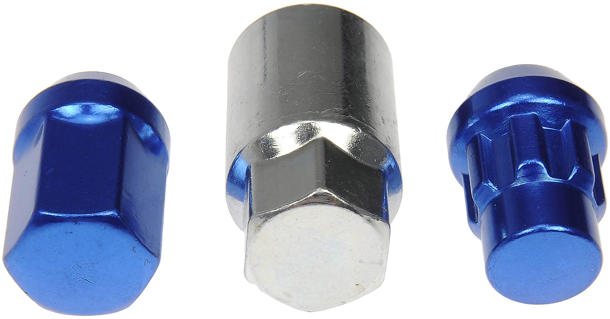 Dorman 713-375D Blue Acorn Wheel Nut Lock Set Compatible with Select Models, 20 Pack