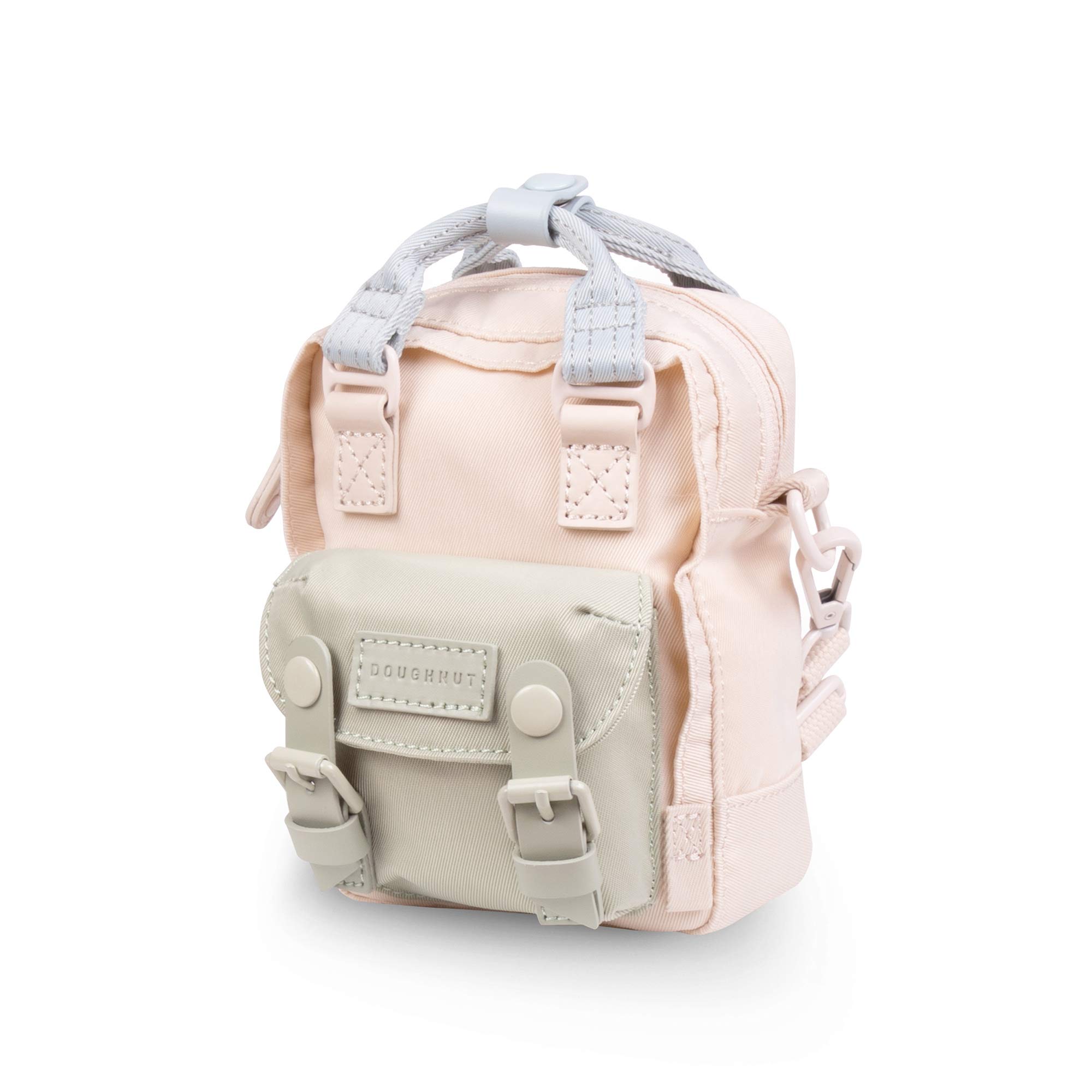 Doughnut Macaroon Tiny Nature Pale series 1L Women Girl Casual Crossbody Cell Phone Bag Purse Handbag (Hazy x Lichen)