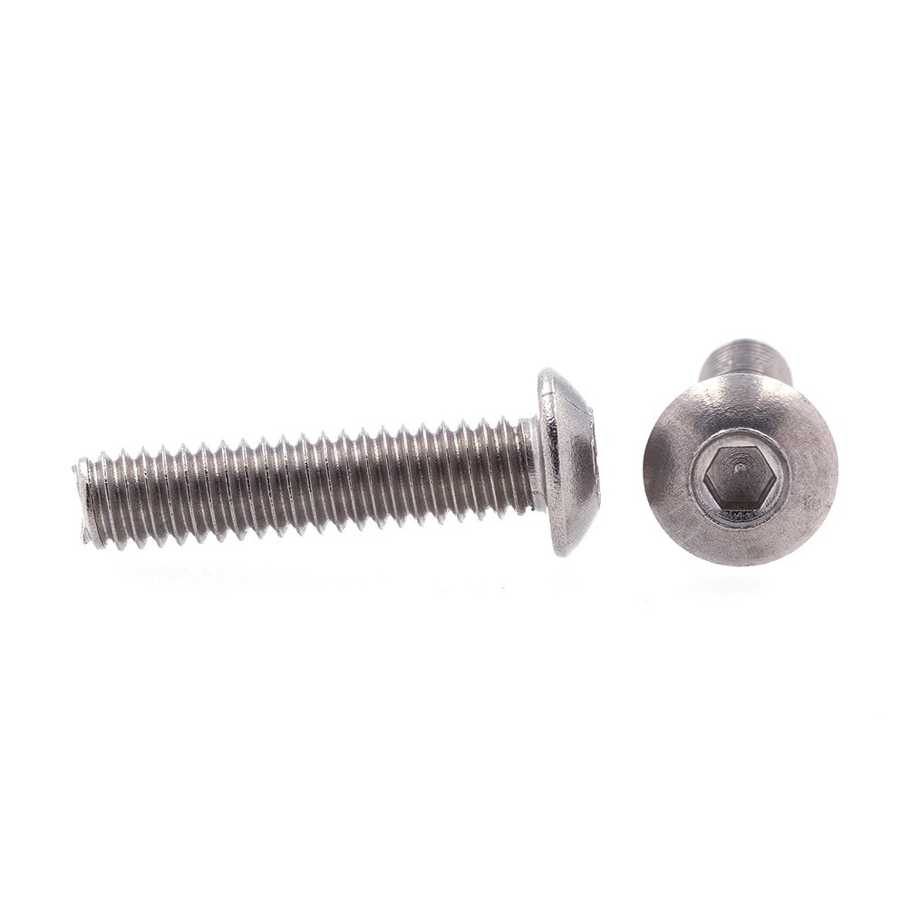 Prime-Line 9168888 Socket Cap Screws, Button Head, Hex (Allen) Drive, #8-32 X 3/4 in (10 Pack)
