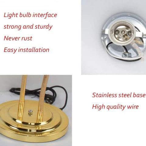 Freestanding Food Heat Lamp with 250w Bulb Food Warmer Light Heating Food Lamps for Buffet Restaurant Home Catering,Copper
