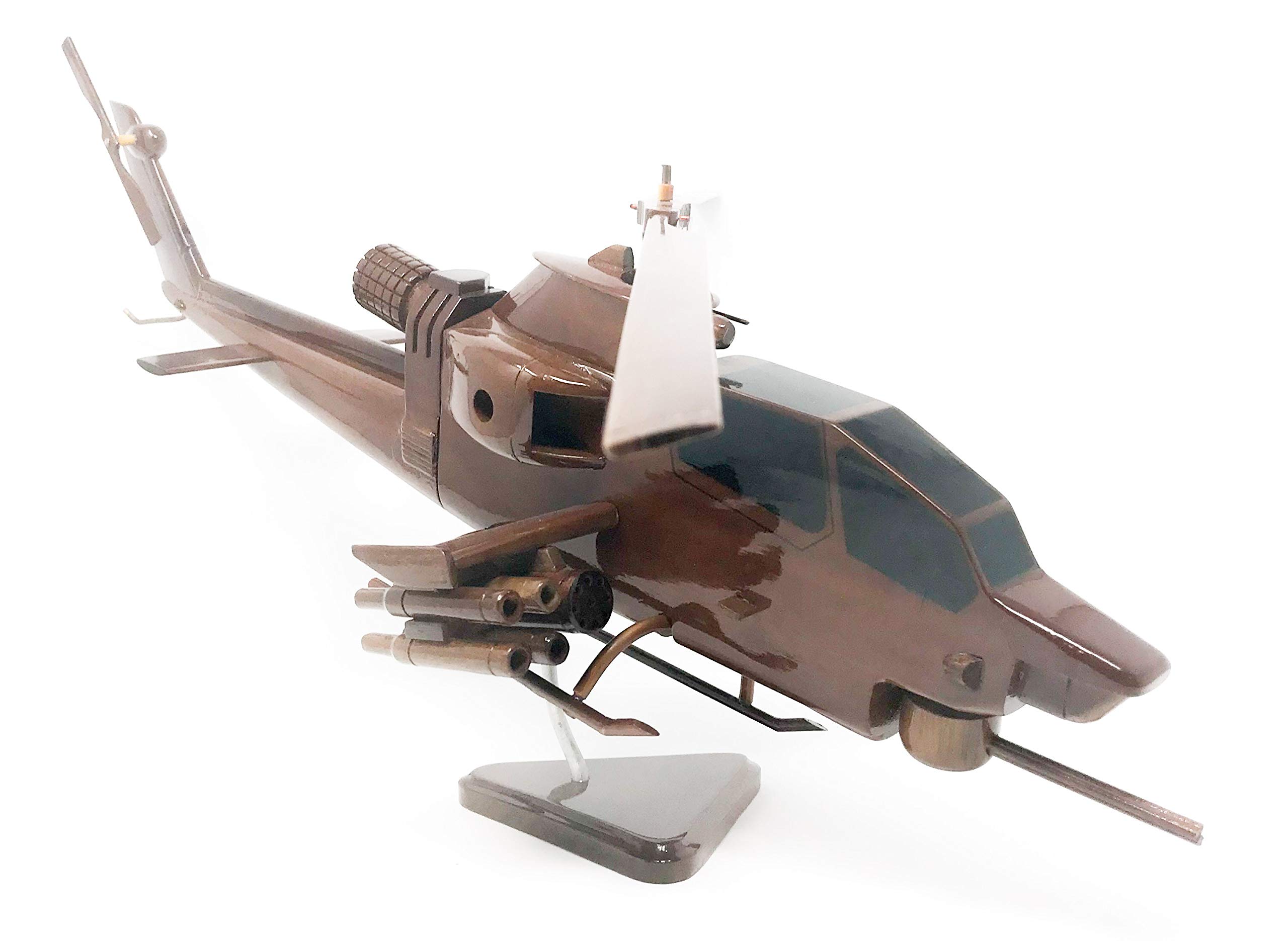AH1 Cobra Helicopter Wood Model