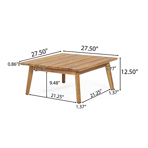 Christopher Knight Home 318124 Burchett Coffee Table, Teak