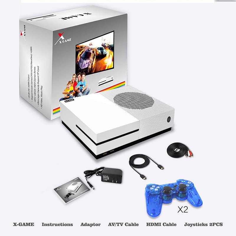 Dosnura Retro Game Console, HD Video Game Consoole 5200 Classic Games 4K HDMI TV Output with 2PCS Joystick for a Great Gifi for Game Player
