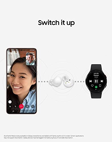 SAMSUNG Galaxy Buds 2, Bluetooth Earbuds, True Wireless, Noise Cancelling, Charging Case, Quality Sound, Water Resistant - (Renewed) (White)