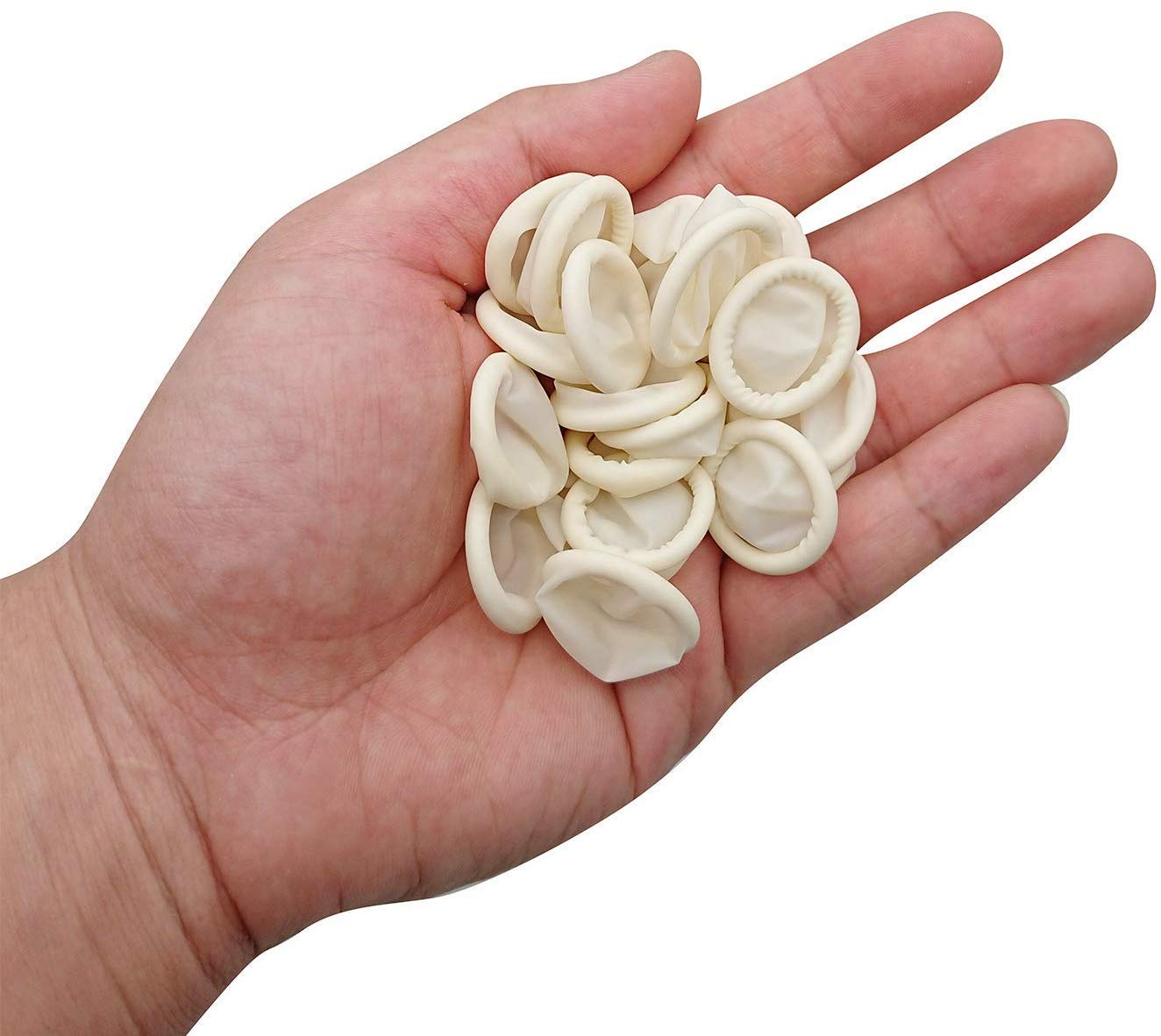Large Latex Finger Cots Anti Static Rubber Fingertip Protective Finger Cots for Electronic Repair, Handmade Apply, 600 Pcs