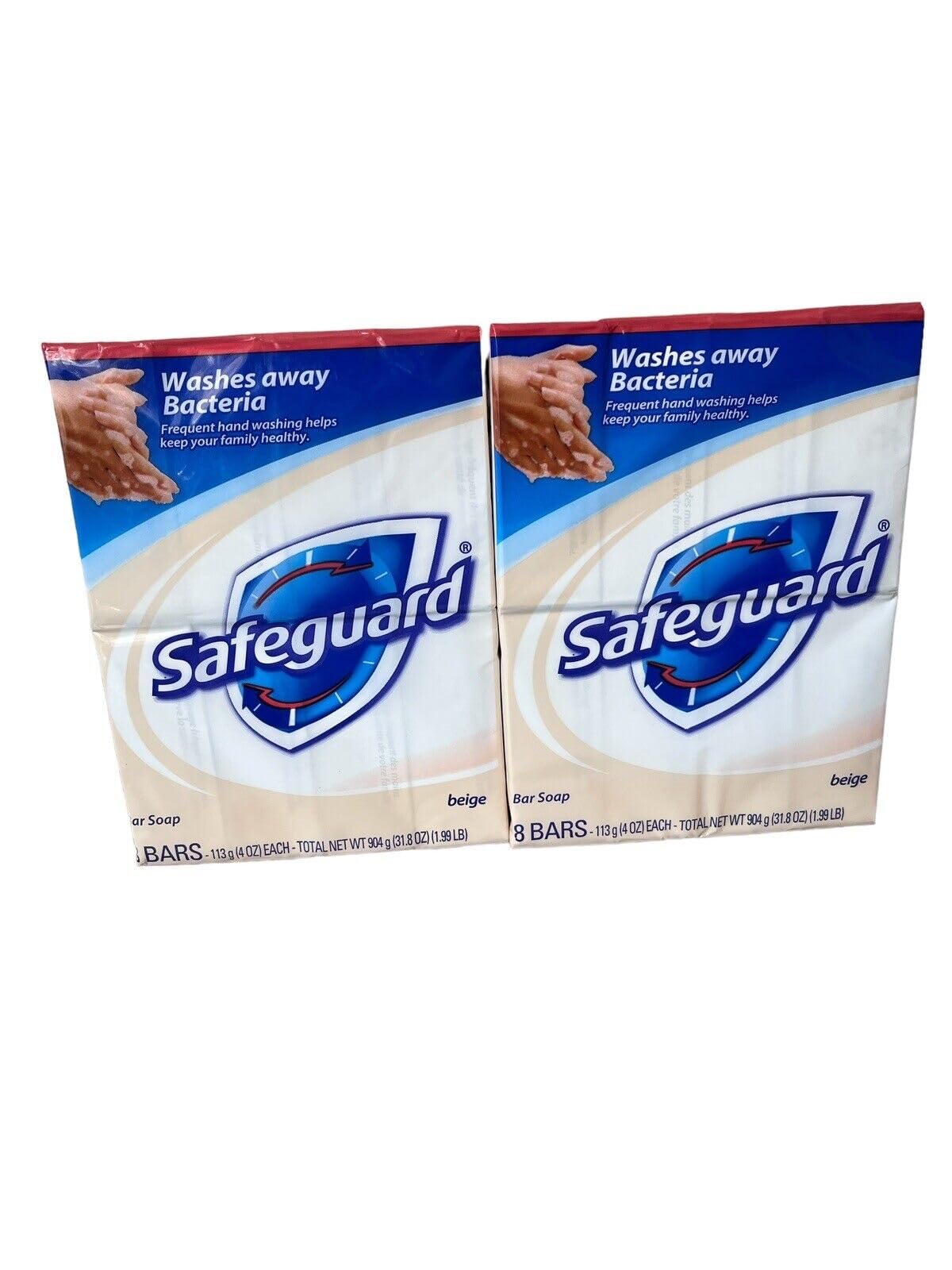 Safeguard Antibacterial Hand Bar Soap, 4 oz bars, 8 ea (Pack of 4)
