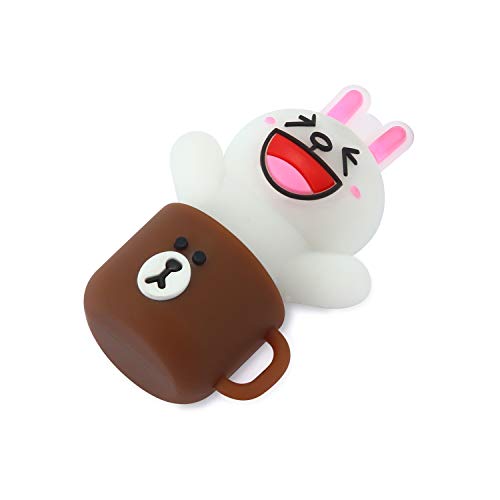 Novelty Happy Rabbit Bear Cup Shape Design 16GB USB 2.0 Flash Drive Cute Memory Stick Stitch Thumb Drive Data Storage Pendrive Cartoon Jump Drive Gift
