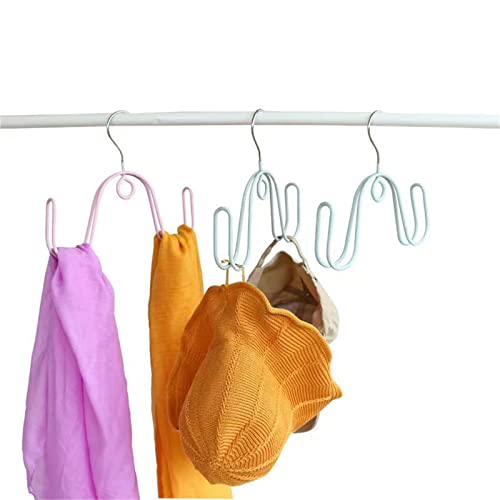 Breninabc 8pcs Shoes Hanging Drying Rack Space Saving Shoes Hangers,Double Hook Hanging Shoe Organizers,for Home Kitchen Storage Organization,Pink,8piece