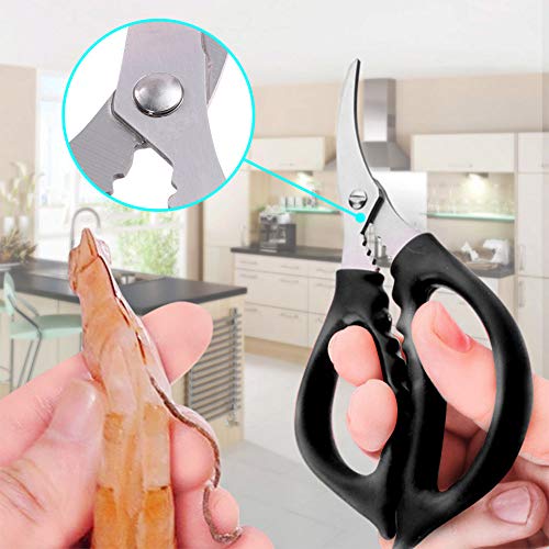 Crab Leg Crackers and Tools - 7 Piece Seafood Tools Upgrade Stainless Steel Lobster Crackers and Picks Set