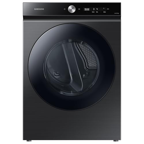 Samsung DVE53BB8700VA3 Bespoke 7.6 cu. ft. Ultra Capacity Super Speed Dry and AI Smart Dial Electric Dryer, Brushed Black