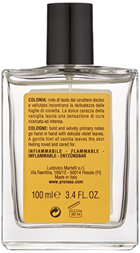 Proraso Cologne, Wood & Spice, 3.4 Fl Oz