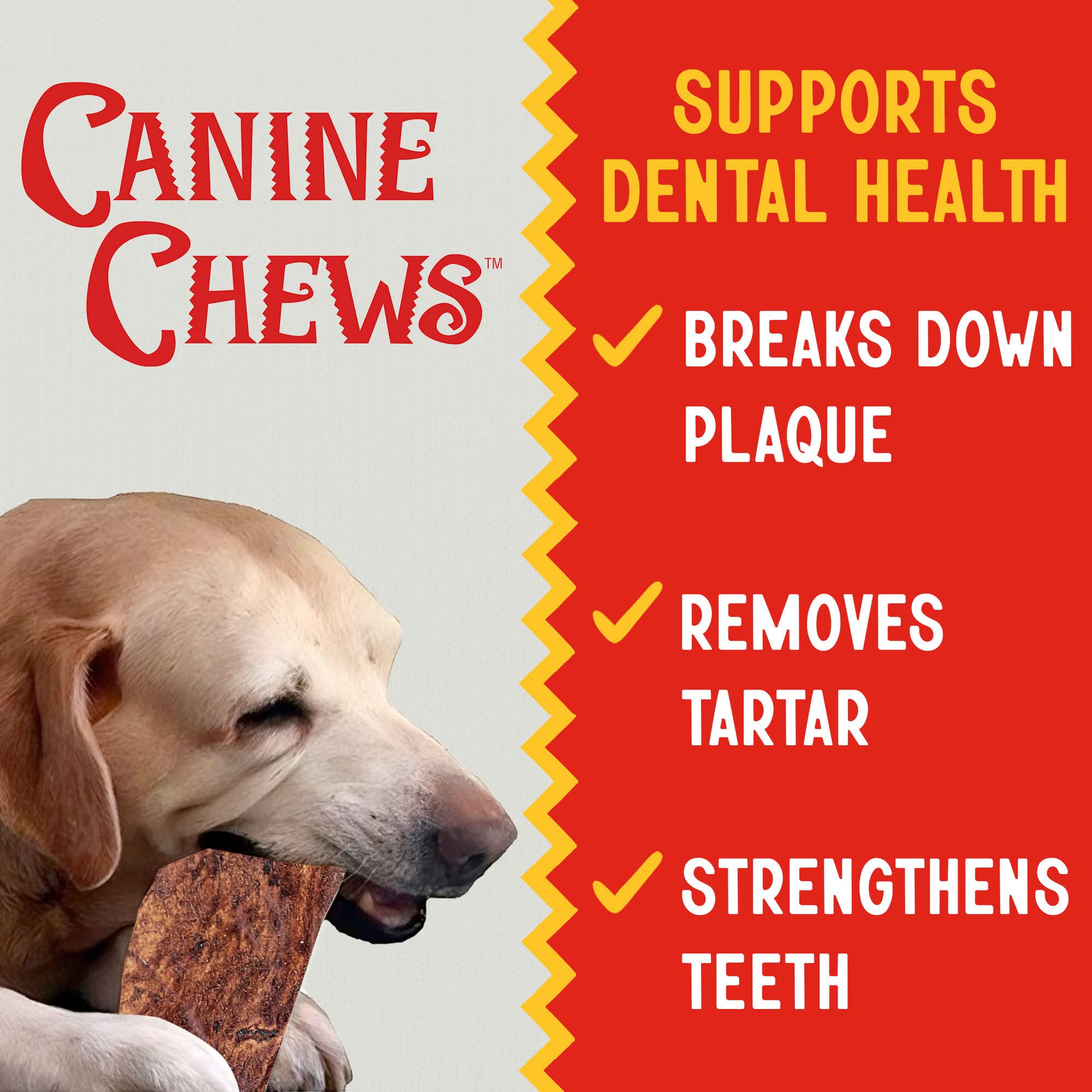 Canine Chews Beef Flavor Prime Cut Thick Chips for Aggressive Chewers Dog Chew Toy Beef Basted Rawhide Chip Slices 1 Pound (Beef Flavor 1lb)