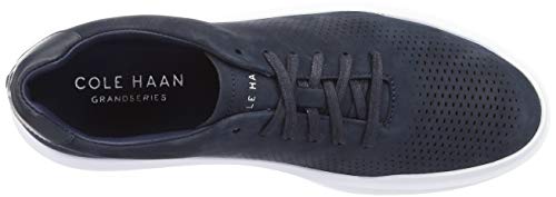 Cole Haan Men's Grandpro Rally Laser Perf Sneaker, Navy Ink Nubuck, 10